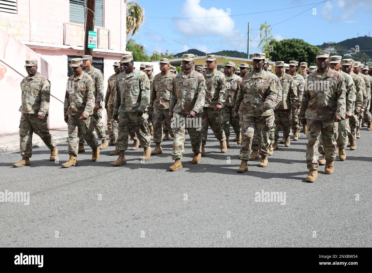 Members of the Virgin Islands National Guard march in the Military ...