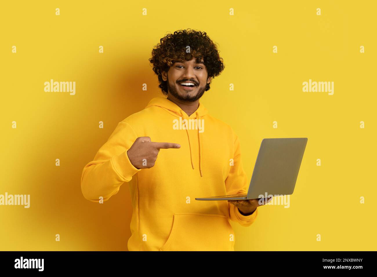Indian developer guy working laptop hi-res stock photography and images ...