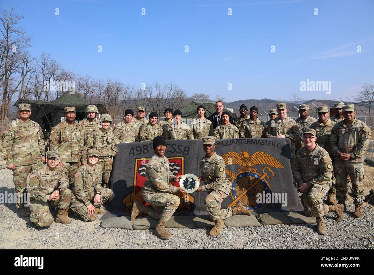 Soldiers assigned to 541st Field Feeding Company, 498th Combat ...