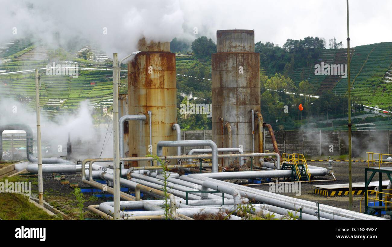 geothermal power plant in central java, indonesia Stock Photo - Alamy
