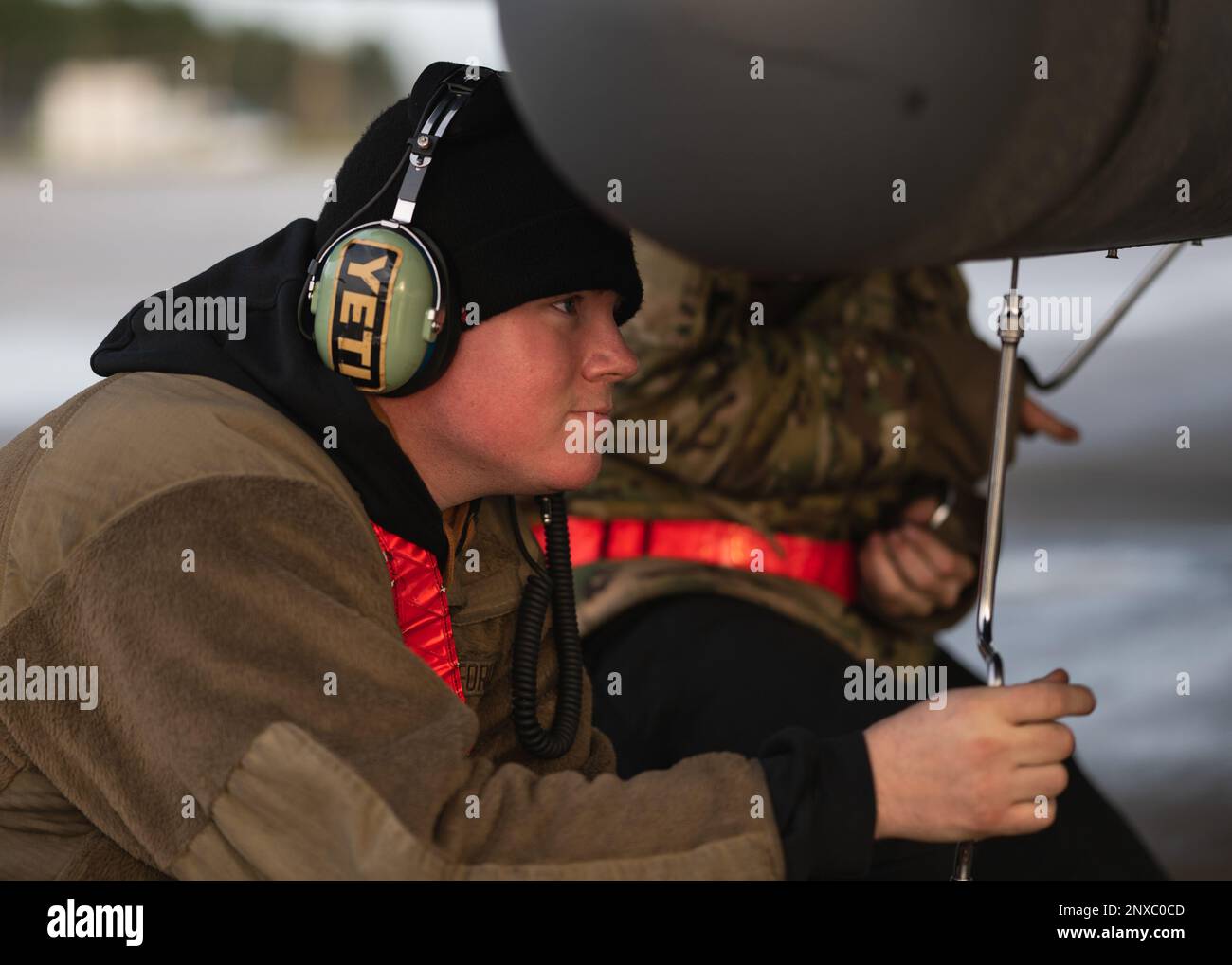 Airman 1st Class Charles Taylor, 494th Generation Squadron avionics ...