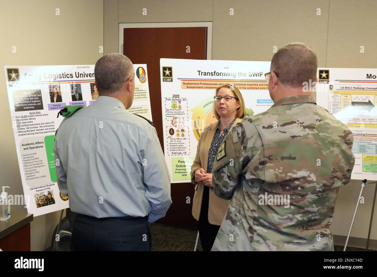 Ms. Sydney Smith, President of the Army Logistics University, provides ...