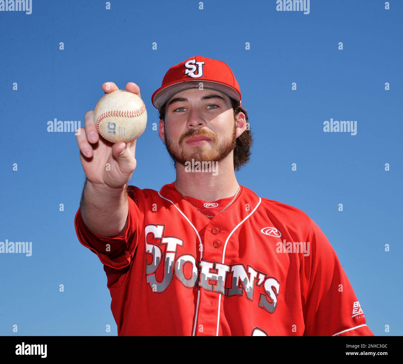 St. John's University Redstorm pitcher Sean Mooney (8) during game ...