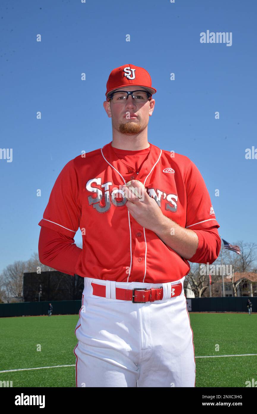 St. John's University Redstorm pitcher Jeff Belge (7) during game ...