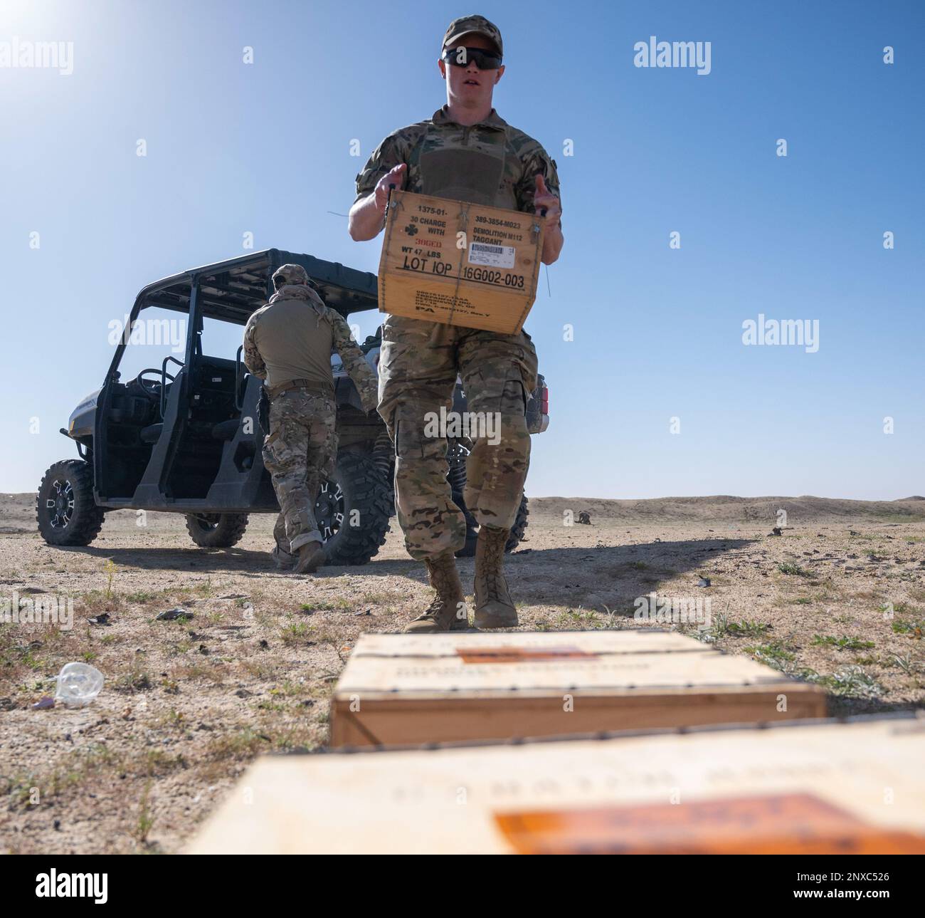 U.S. Air Force Senior Airman Colby Herrmann, a 386th Expeditionary ...