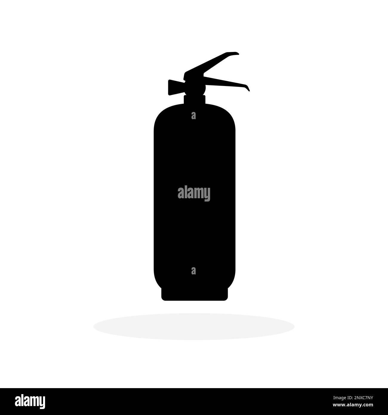 Fire extinguisher icon. Fire extinguisher black icon. Vector ...