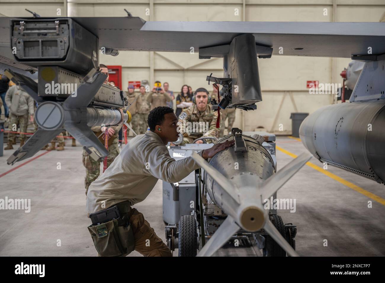 Staff Sgt. Elijah Nolan, 80th Fighter Generation Squadron load crew ...