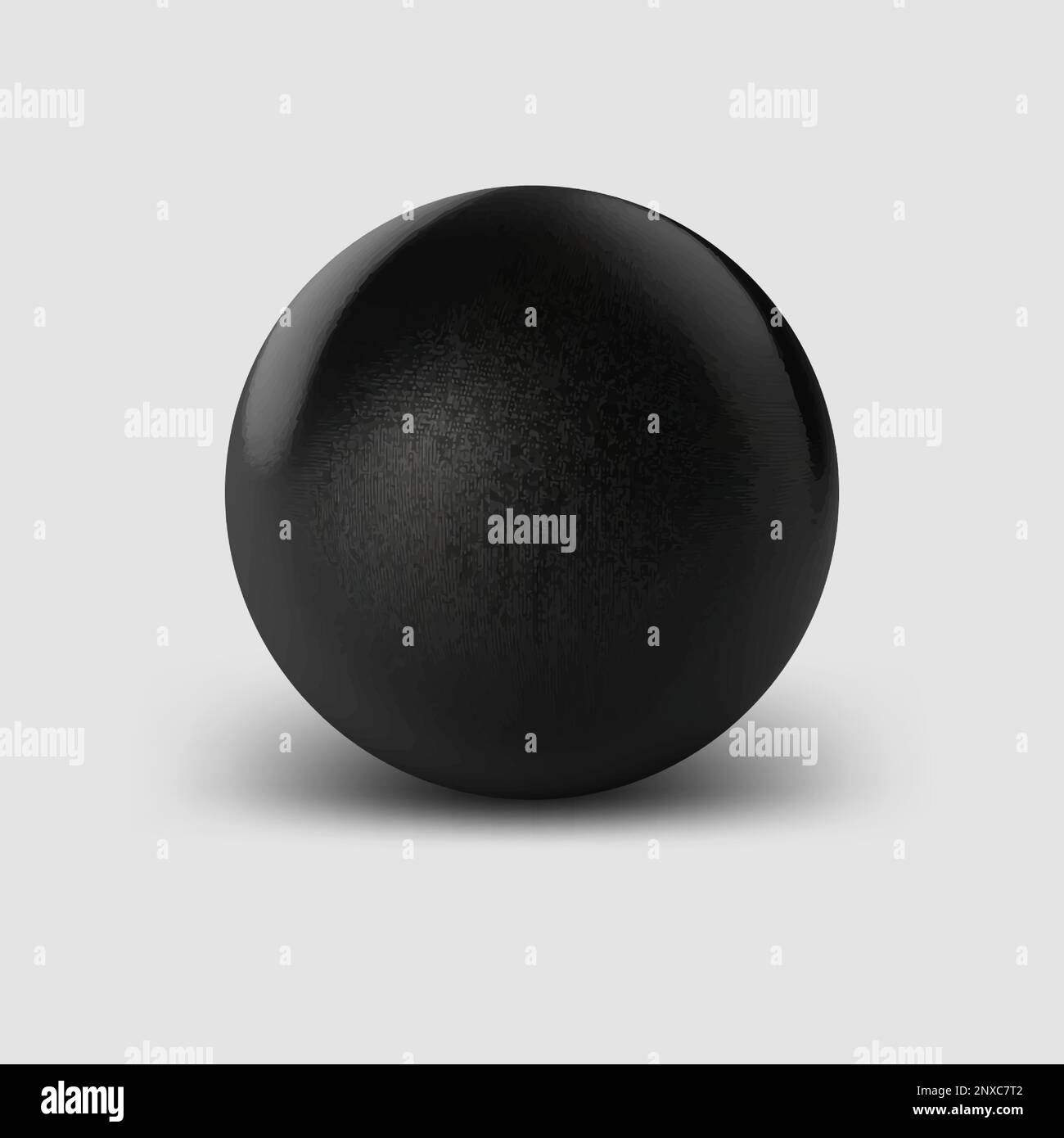 Black ball isolated on white background. Abstract black ball with ...