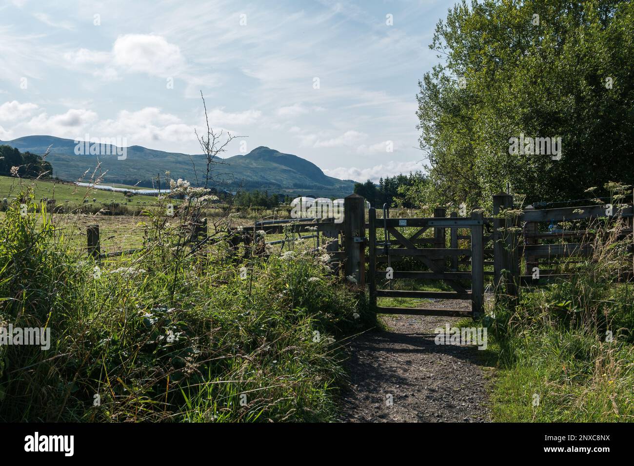 The John Muir Way and West Highland Way walking trails share the path ...