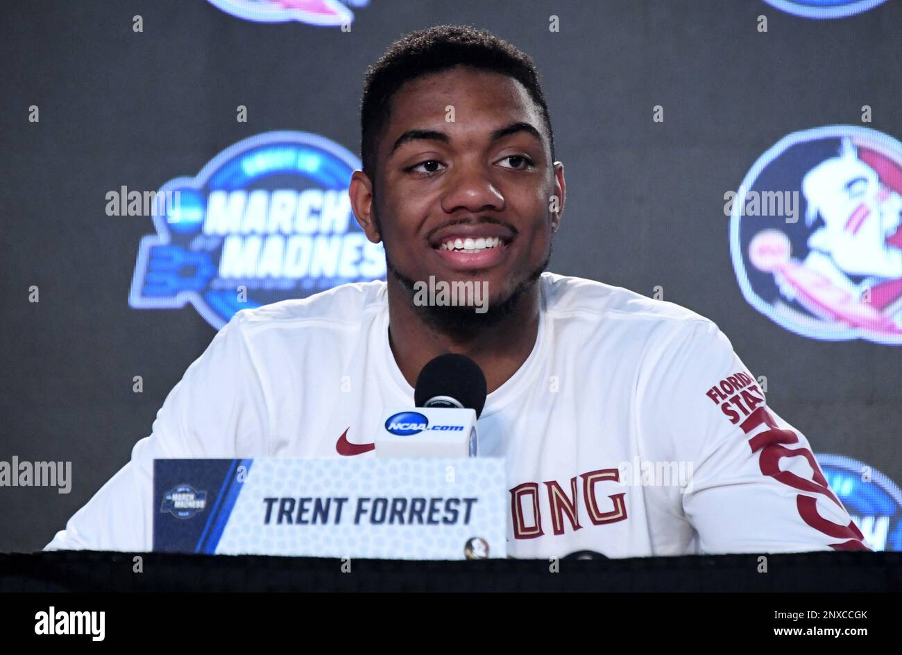 Florida State Seminoles guard Trent Forrest (3) during a press ...