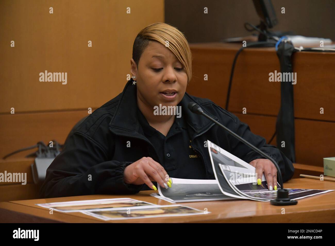 Nicole Bowers, crime scene technician for the Atlanta Police Department ...