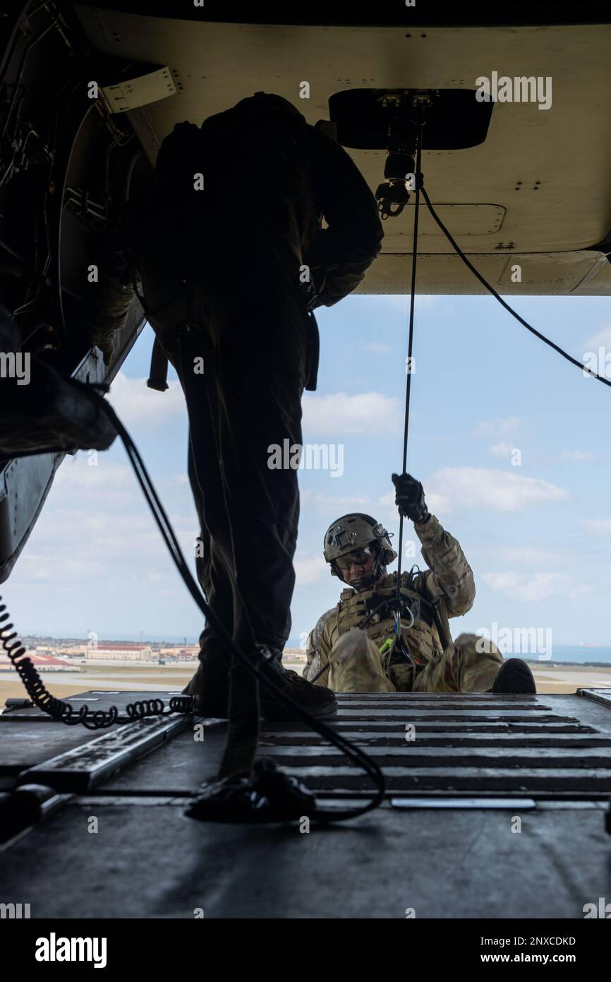 U.S. Air Force Master Sgt. Ricky Dunn, a pararescue specialist with ...