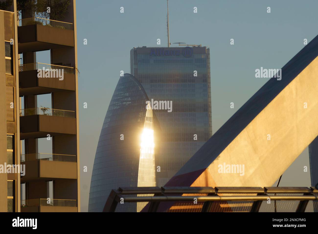 Modern Portello Park in Milan, Lombardy, Italy Stock Photo - Alamy