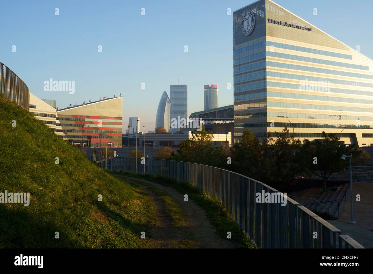 Modern buildings at Portello Park in Milan, Lombardy, Italy Stock Photo ...