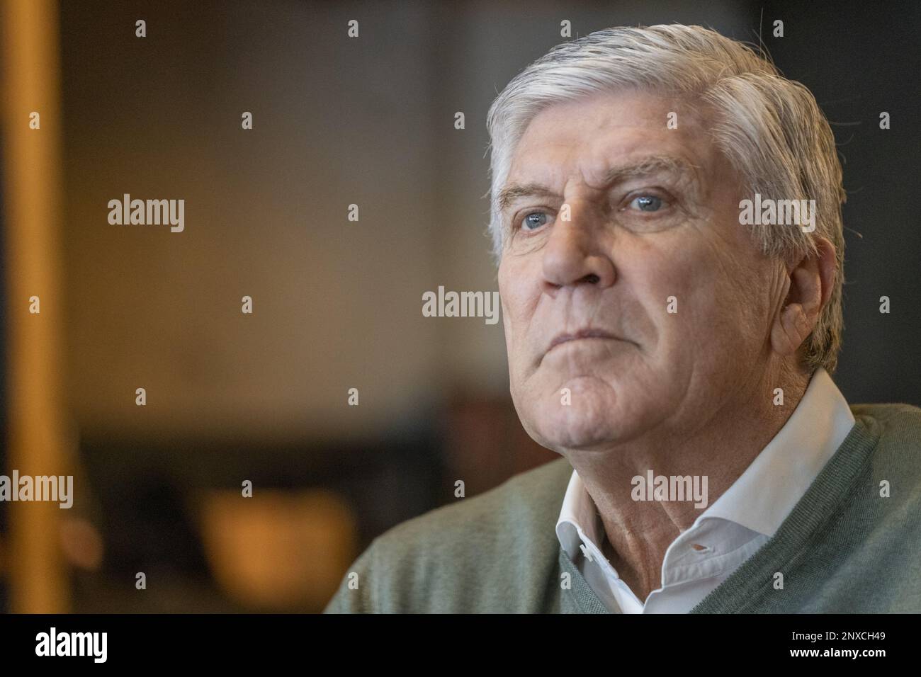 ROTTERDAM, 01-03-2023, Campagne 50PLUS with Cor Pot , Michael Wilkes ...