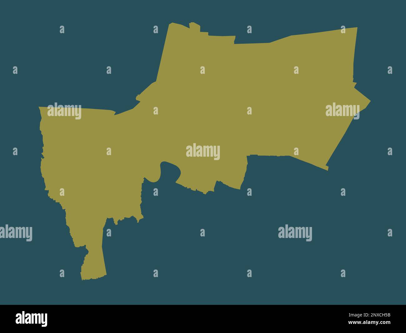 Bangkok Metropolis, province of Thailand. Solid color shape Stock Photo ...