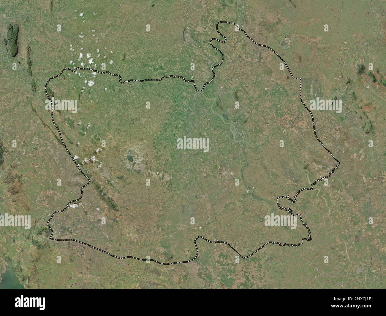 Chai Nat, province of Thailand. High resolution satellite map Stock ...