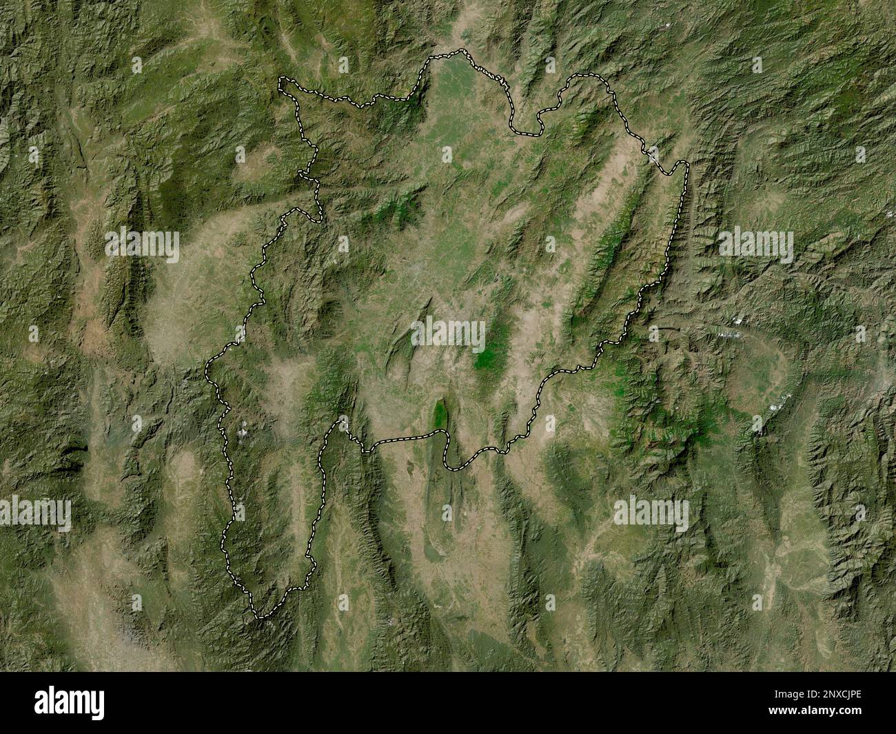 Chiang Rai, province of Thailand. Low resolution satellite map Stock ...