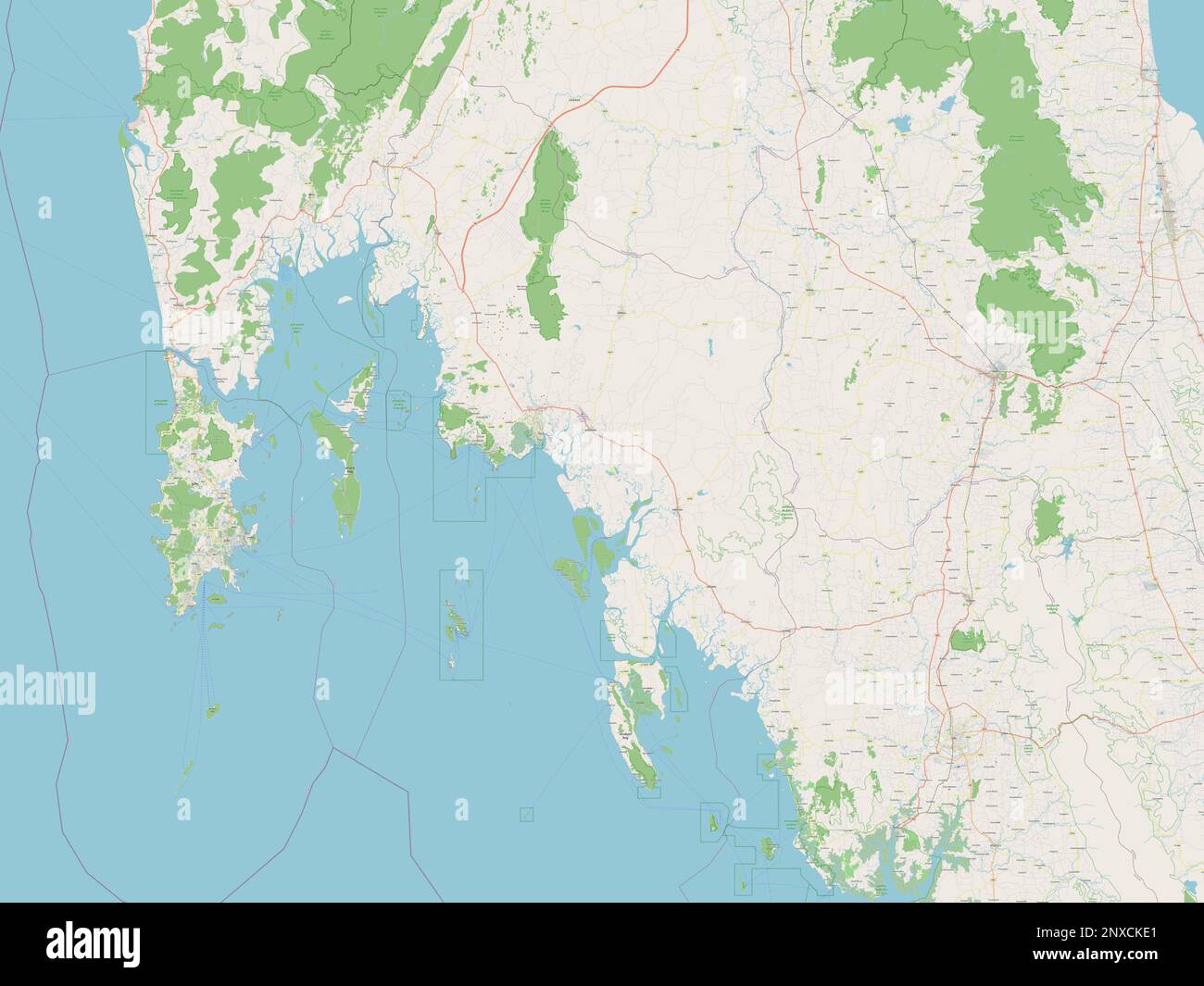 Krabi map hi-res stock photography and images - Alamy
