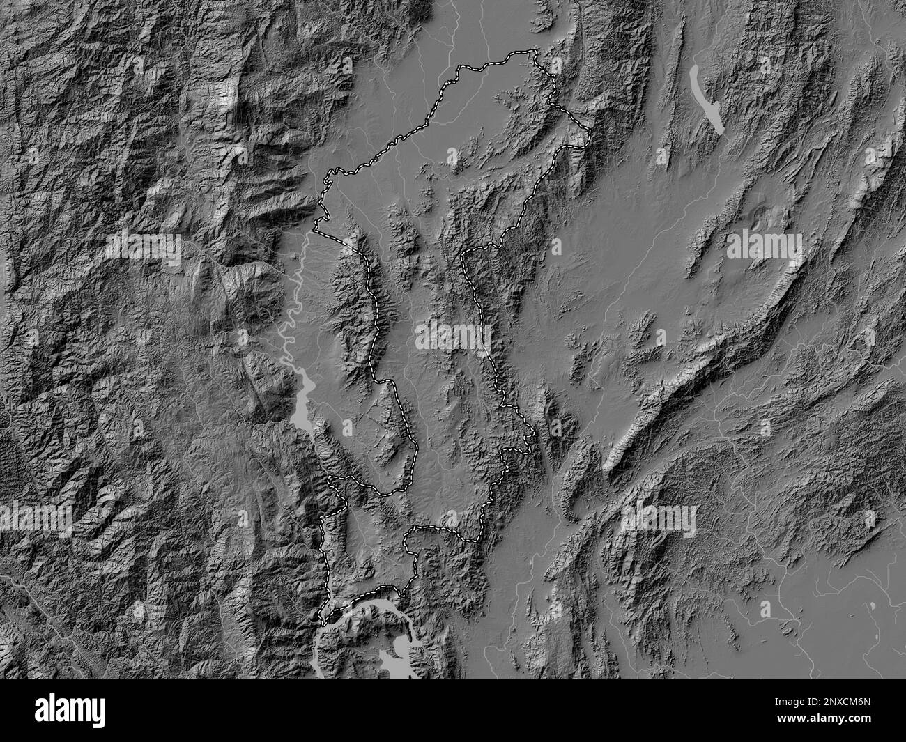 Lamphun province map Black and White Stock Photos & Images - Alamy