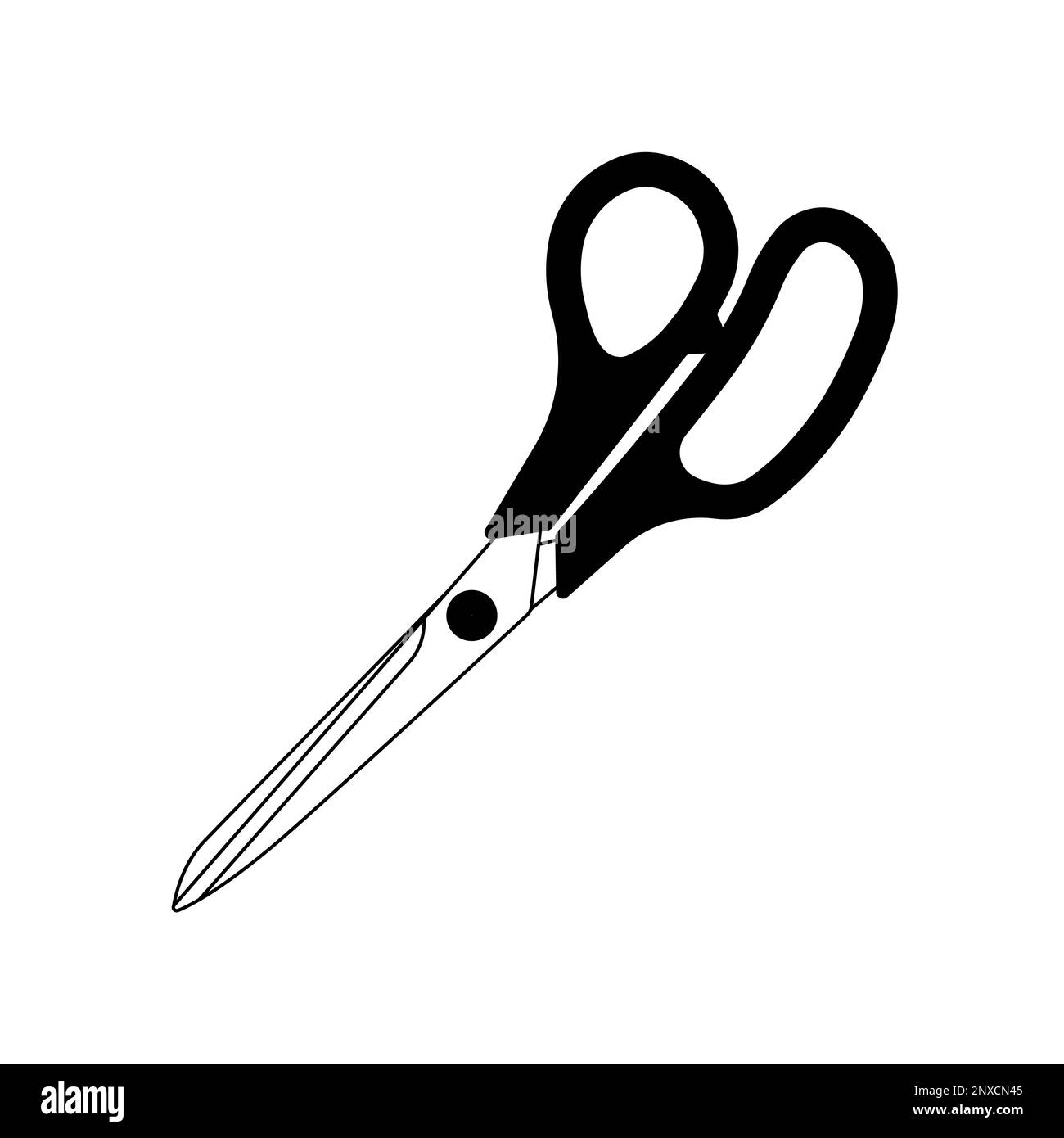 Scissors icon. Isolated cutting scissors. Pictogram of scissor. Symbol ...