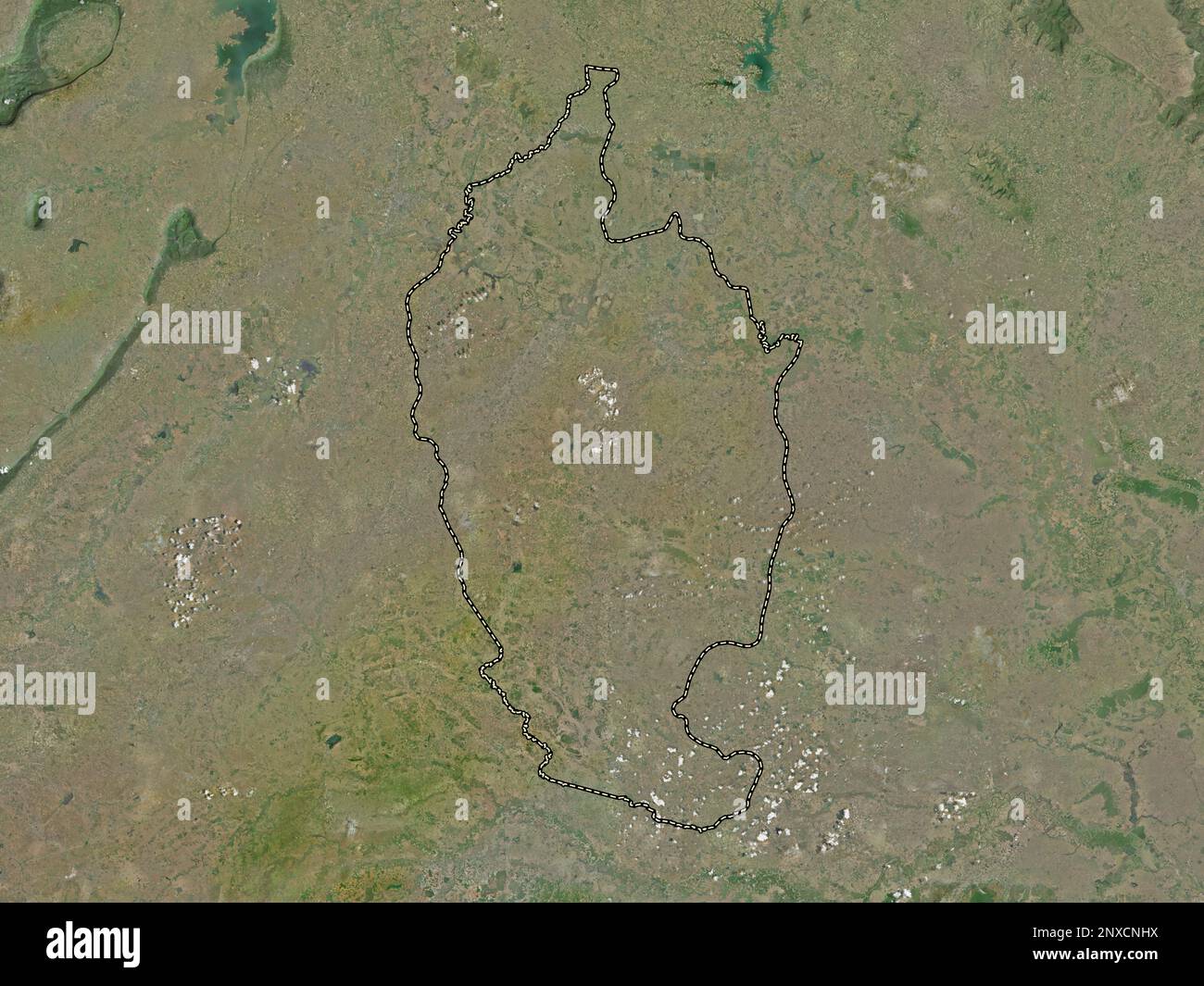 Maha Sarakham, province of Thailand. High resolution satellite map ...