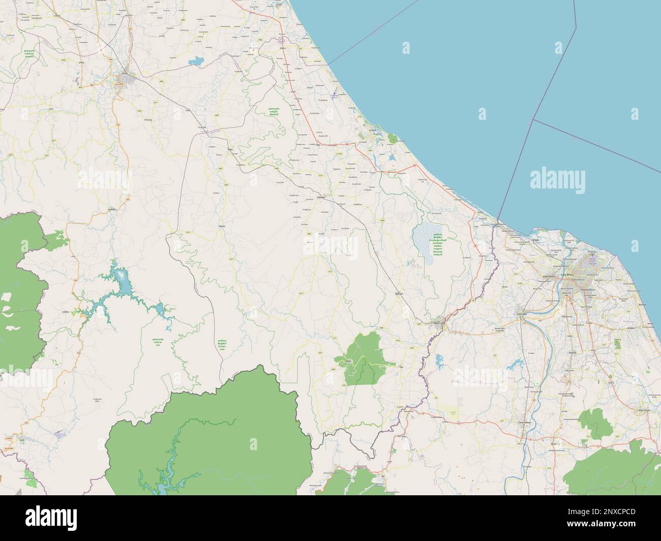 Narathiwat map hi-res stock photography and images - Alamy