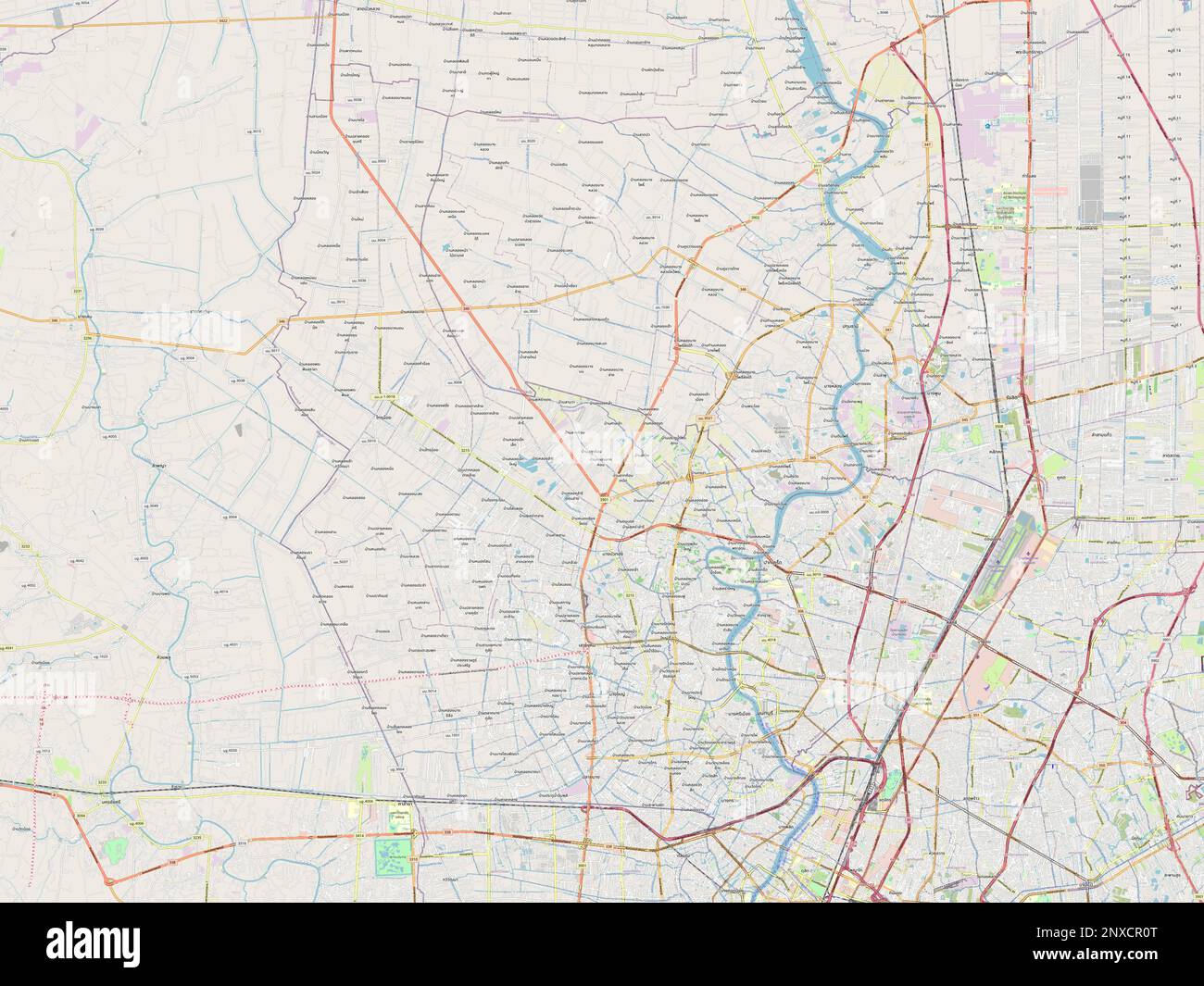 Nonthaburi outline map hi-res stock photography and images - Alamy
