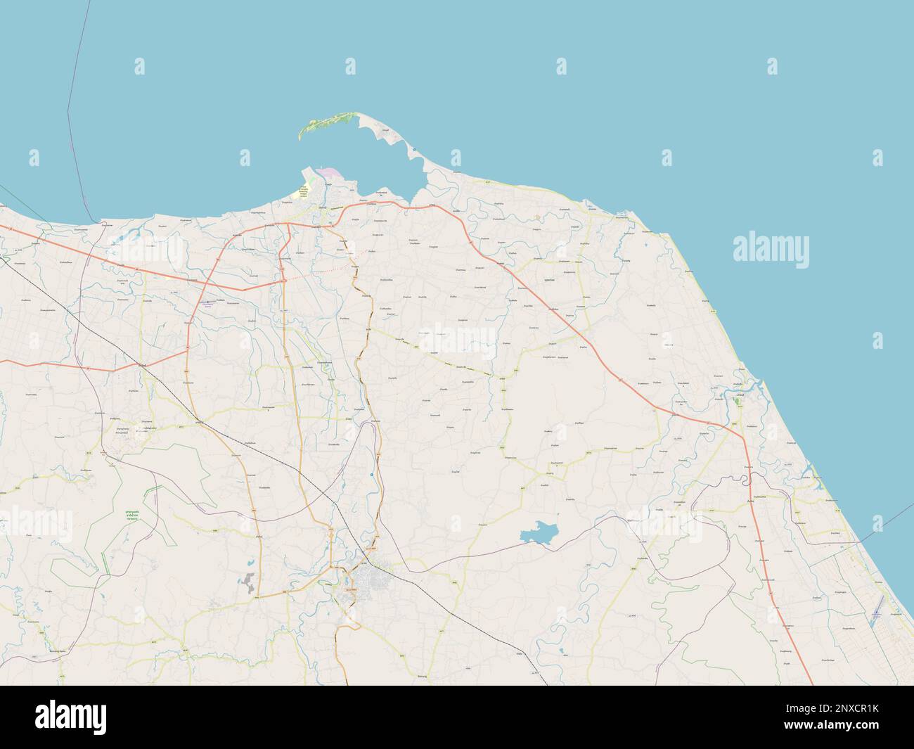 Pattani, province of Thailand. Open Street Map Stock Photo - Alamy