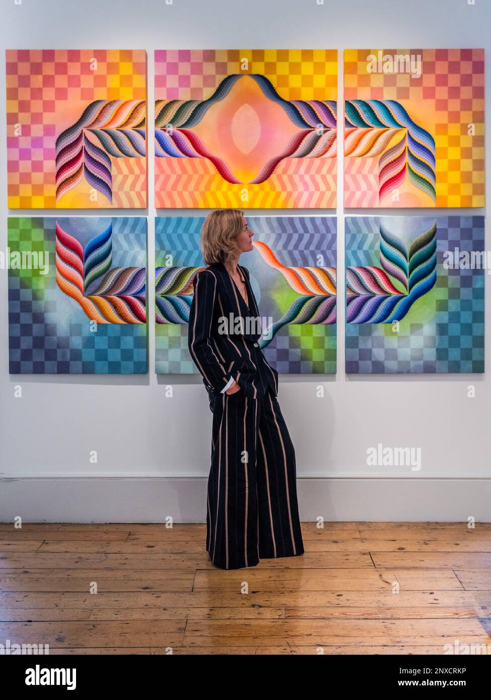 London, UK. 1st Mar, 2023. Wormhole Mosaic, 2022, by Cecilia Charlton ...