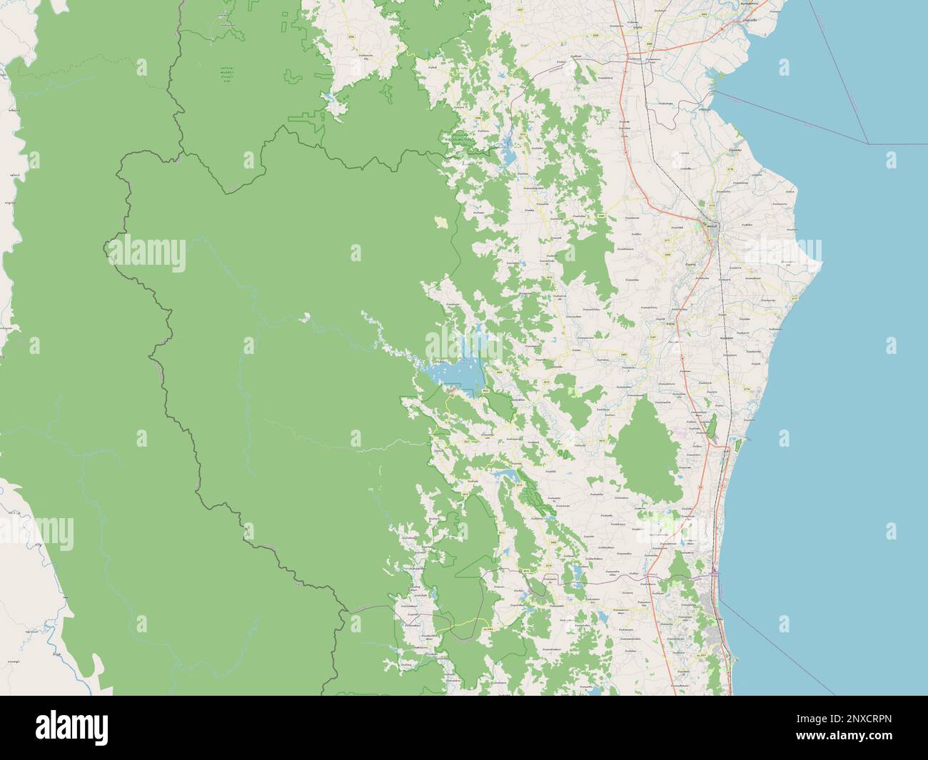 Phetchaburi, province of Thailand. Open Street Map Stock Photo - Alamy