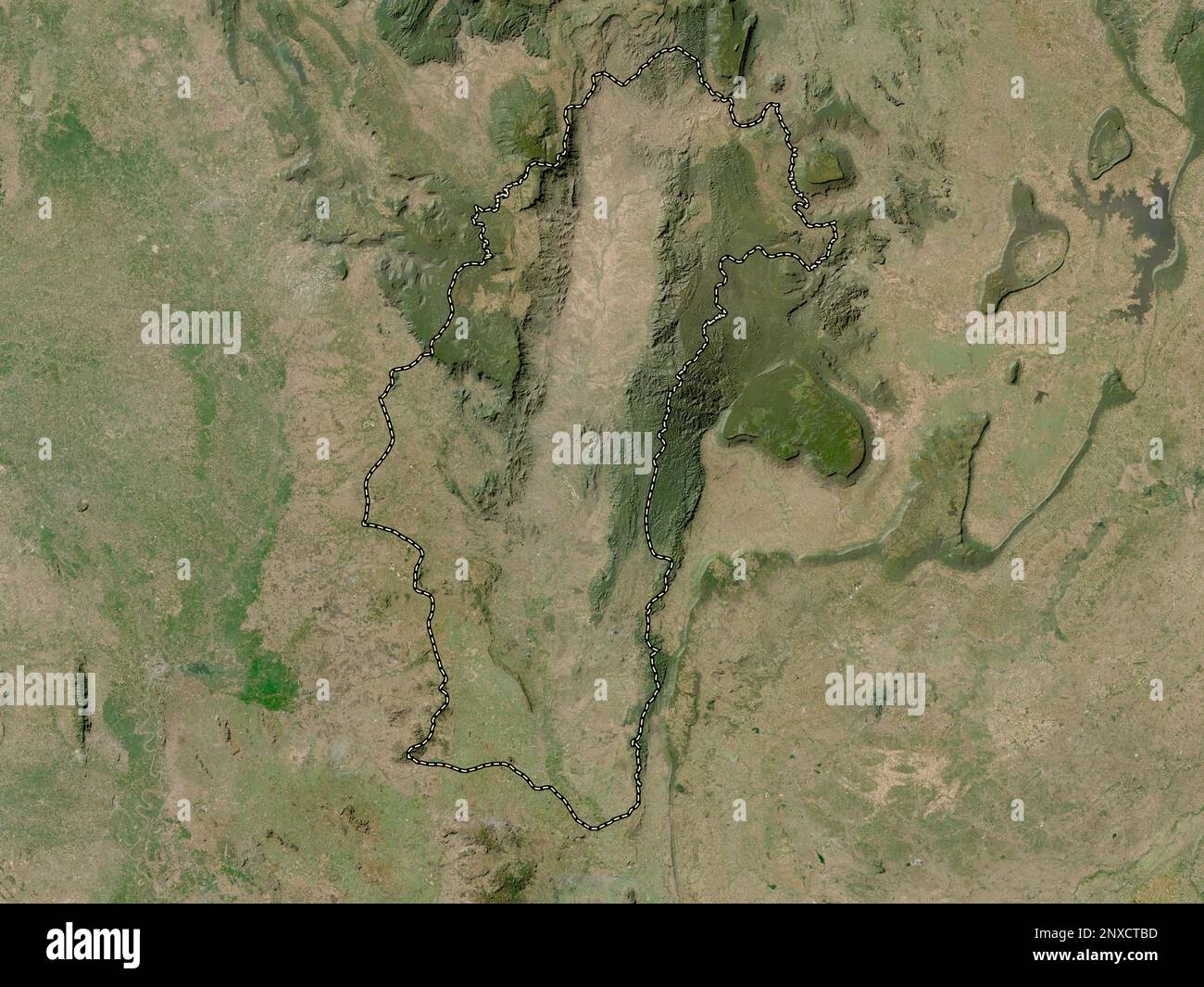 Phetchabun, province of Thailand. Low resolution satellite map Stock ...