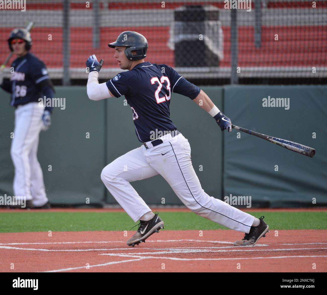 University of Connecticut Huskies catcher Zac Susi (23) during game ...
