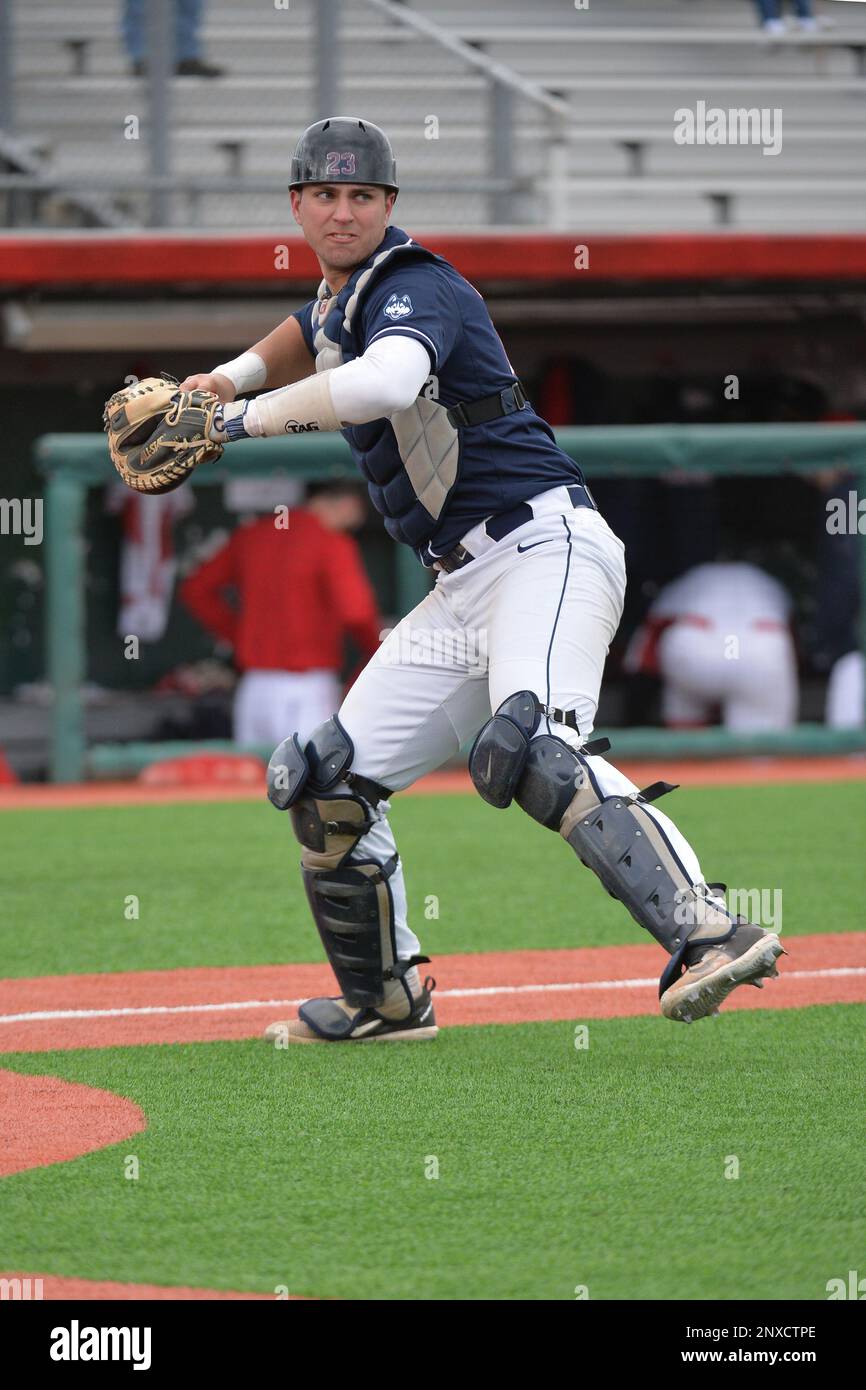 University of Connecticut Huskies catcher Zac Susi (23) during game ...