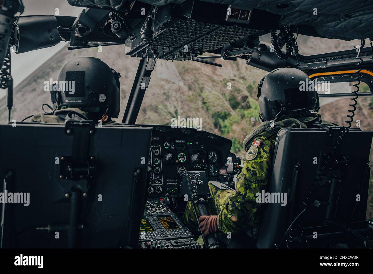 Royal Canadian Air Force (RCAF) Capt. Leigh Tarum (Left), pilot, and Lt ...