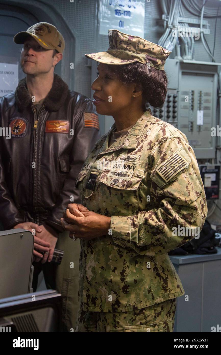 230216-N-GS837-1023 SAN DIEGO (Feb. 16, 2023) Rear Adm. Tracy Hines ...