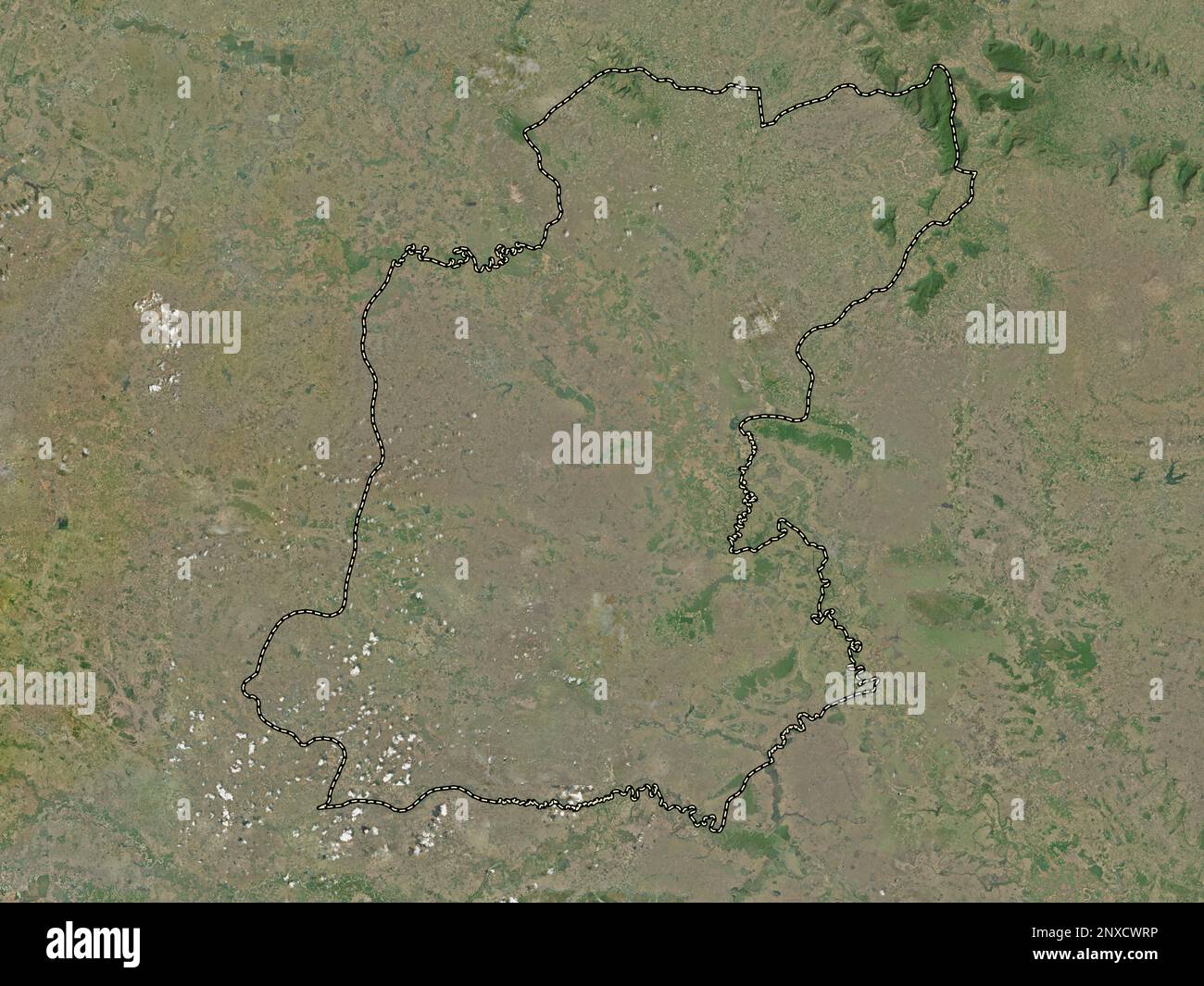 Roi Et, province of Thailand. High resolution satellite map Stock Photo ...