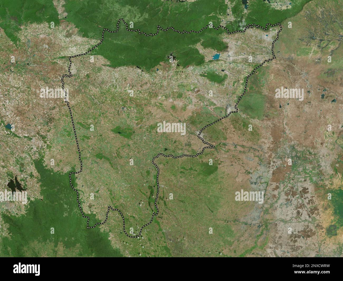 Sa Kaeo, province of Thailand. High resolution satellite map Stock ...