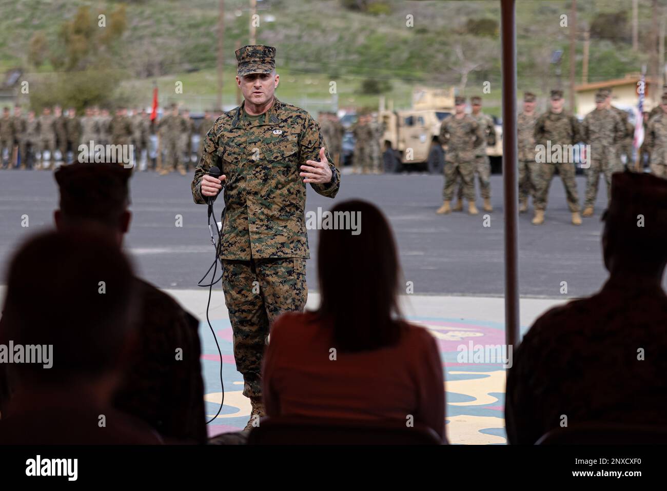 U.S. Marine Sgt. Maj. Robert W. Ashby Jr, the incoming sergeant major ...