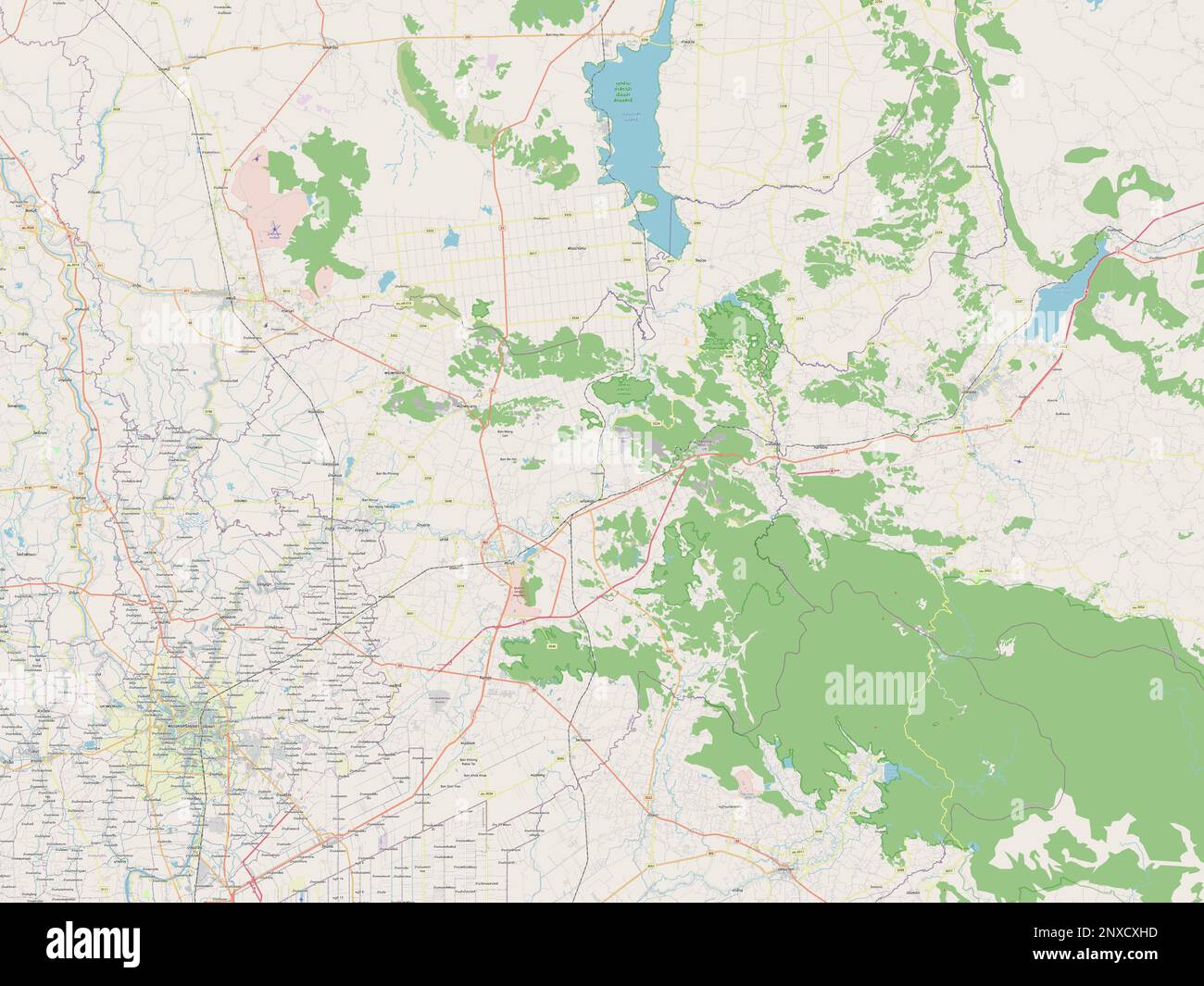 Saraburi, province of Thailand. Open Street Map Stock Photo - Alamy