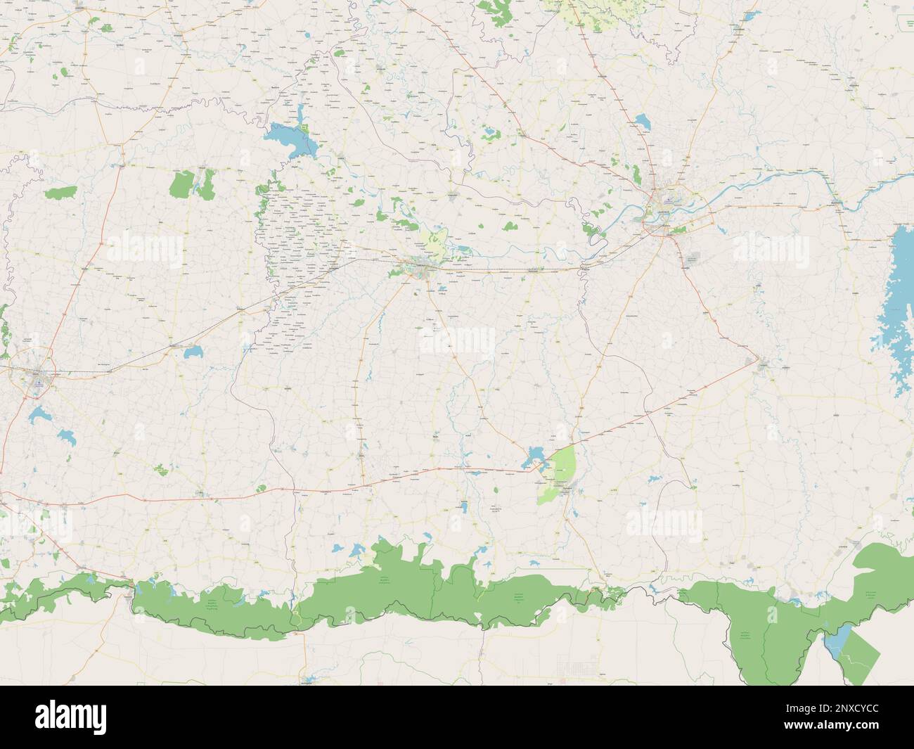 Si Sa Ket, province of Thailand. Open Street Map Stock Photo - Alamy