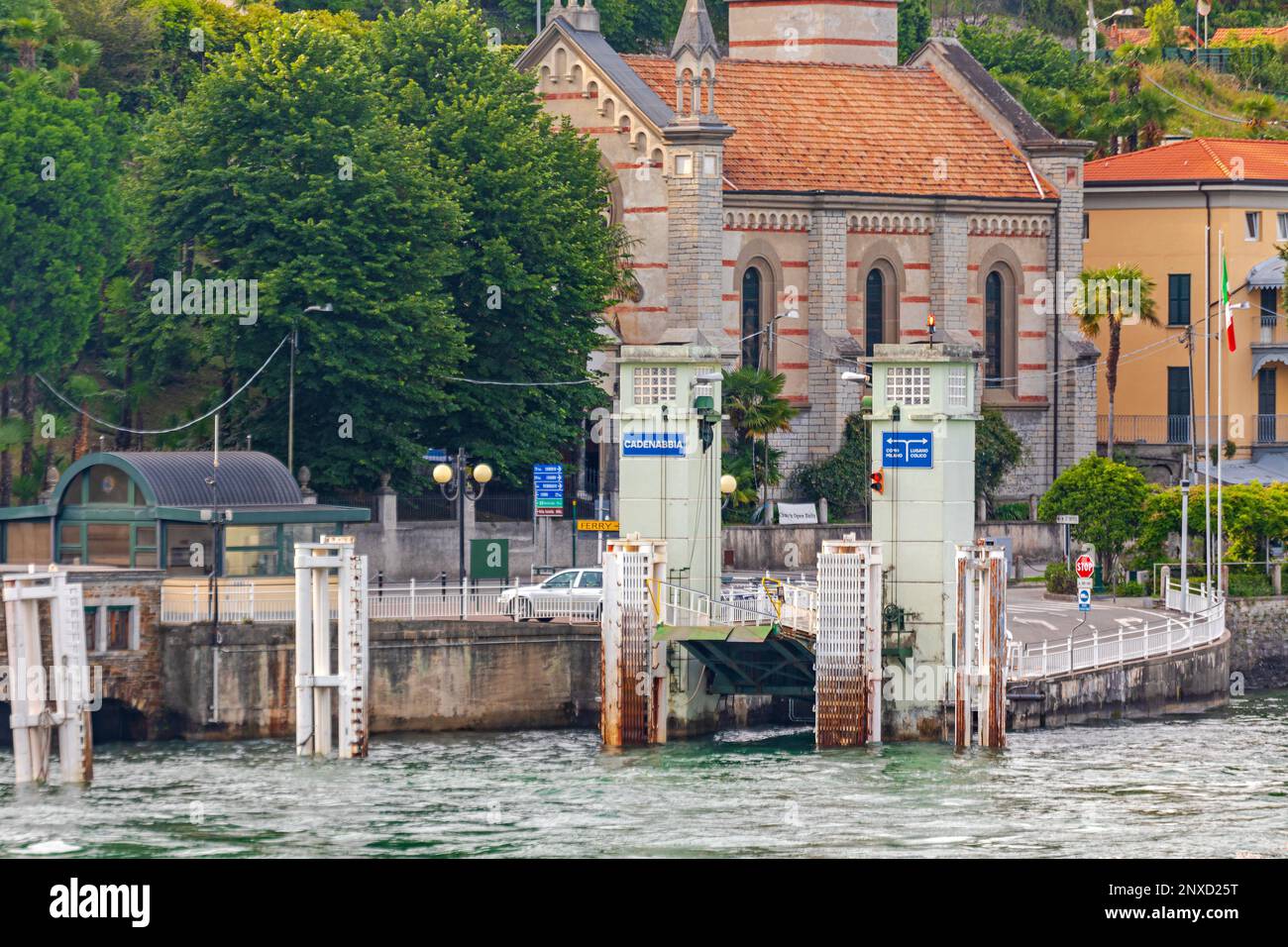 Cadenabbia, Italy - June 14, 2019: Ramp Structure for Ferry Boat Dock ...