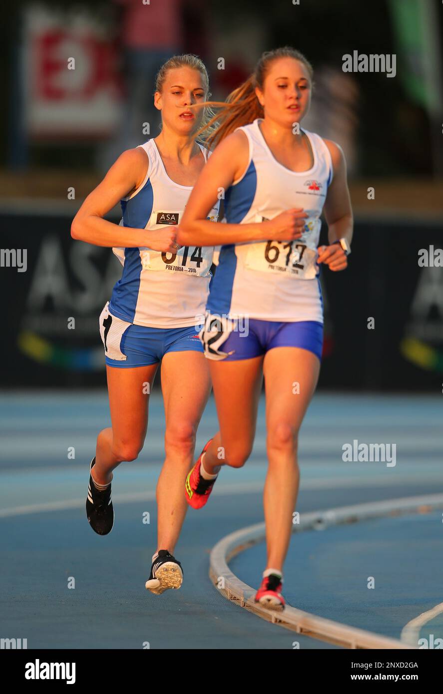 PRETORIA, SOUTH AFRICA - March 15: Kyla van Graan and Dominique Scott ...