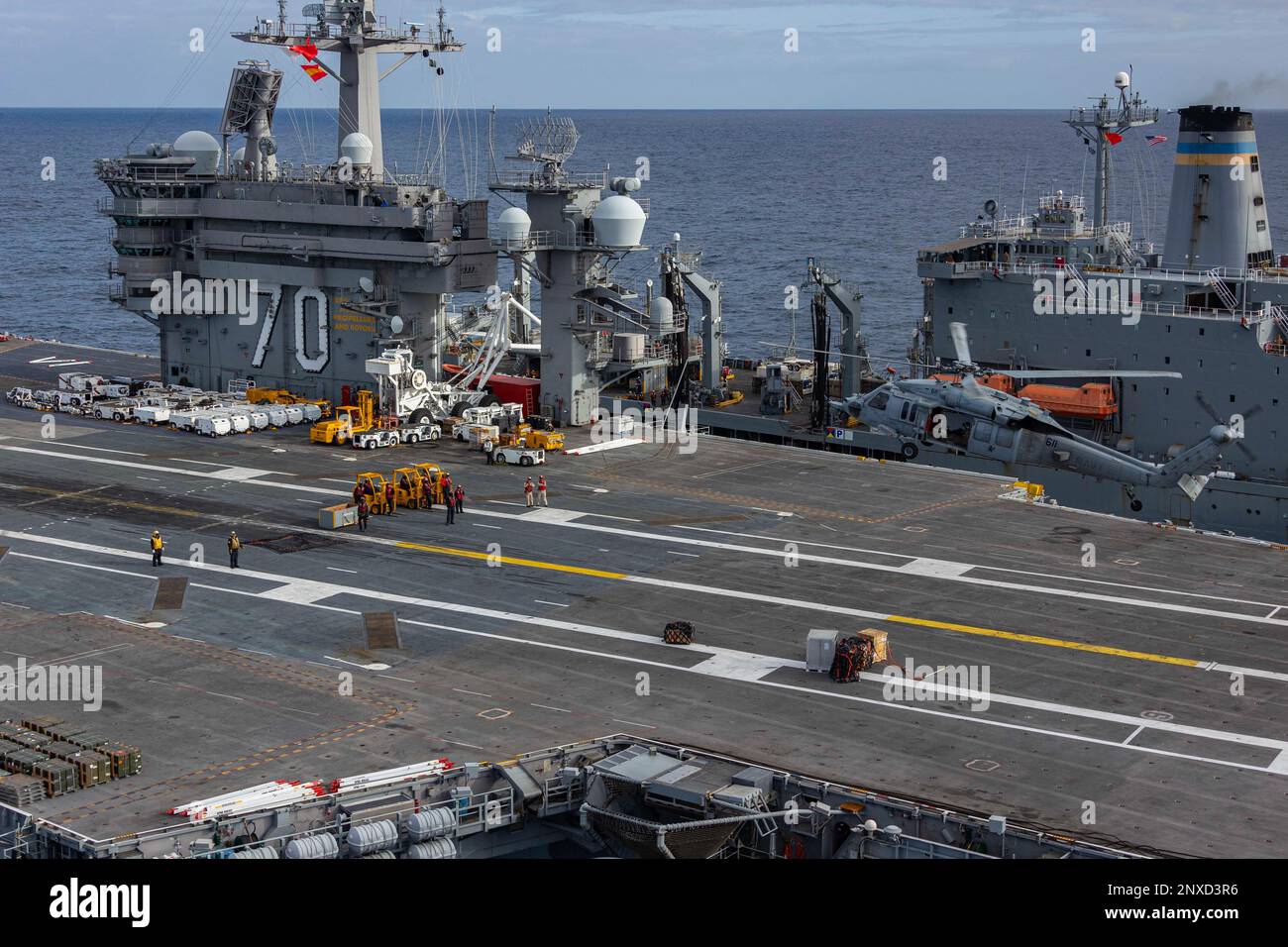 An MH-60S Sea Hawk helicopter, assigned to Helicopter Sea Combat ...
