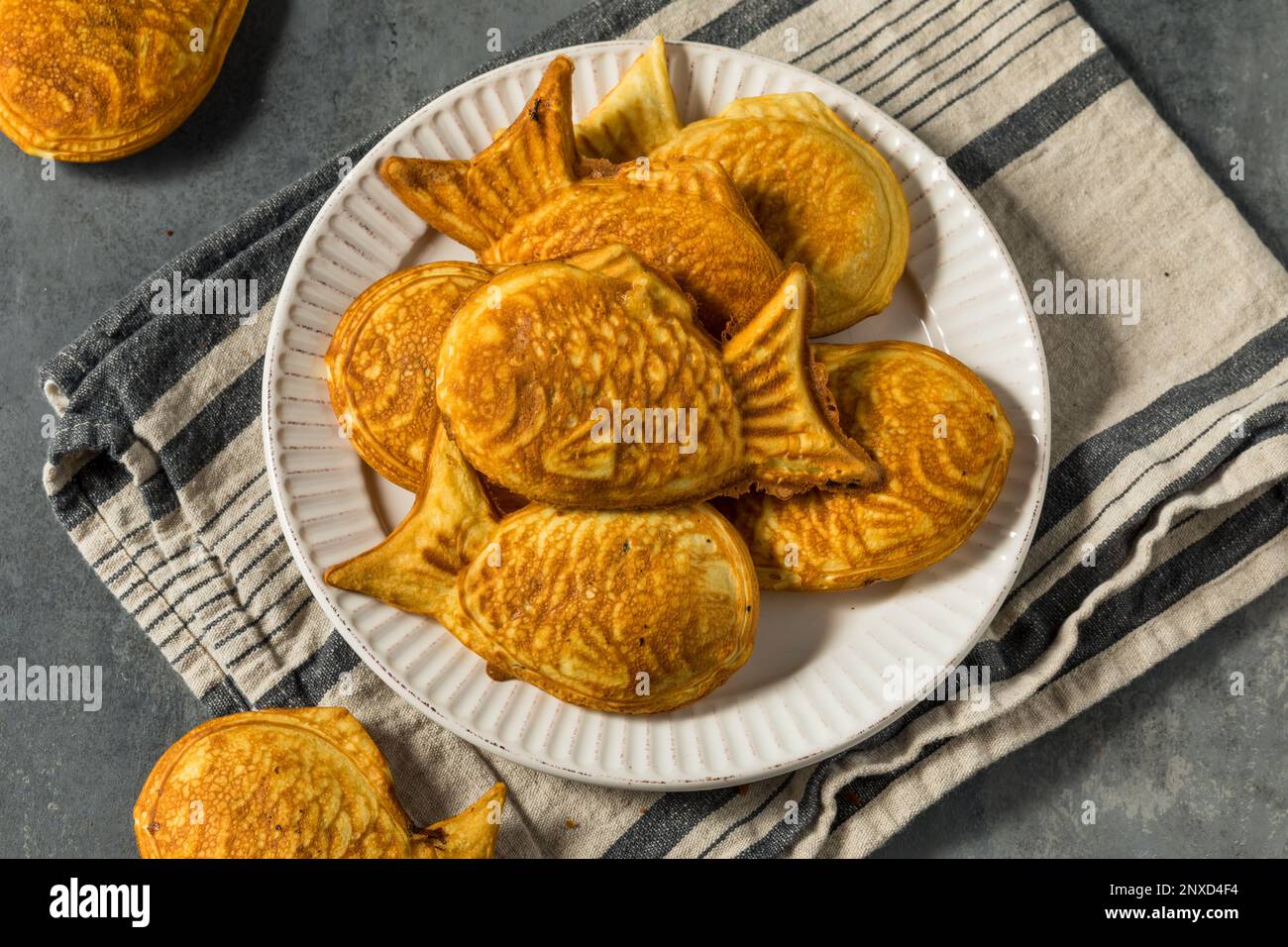 Homemade Japanese Taiyaki Fish Pastry with Bean Curd Stock Photo - Alamy