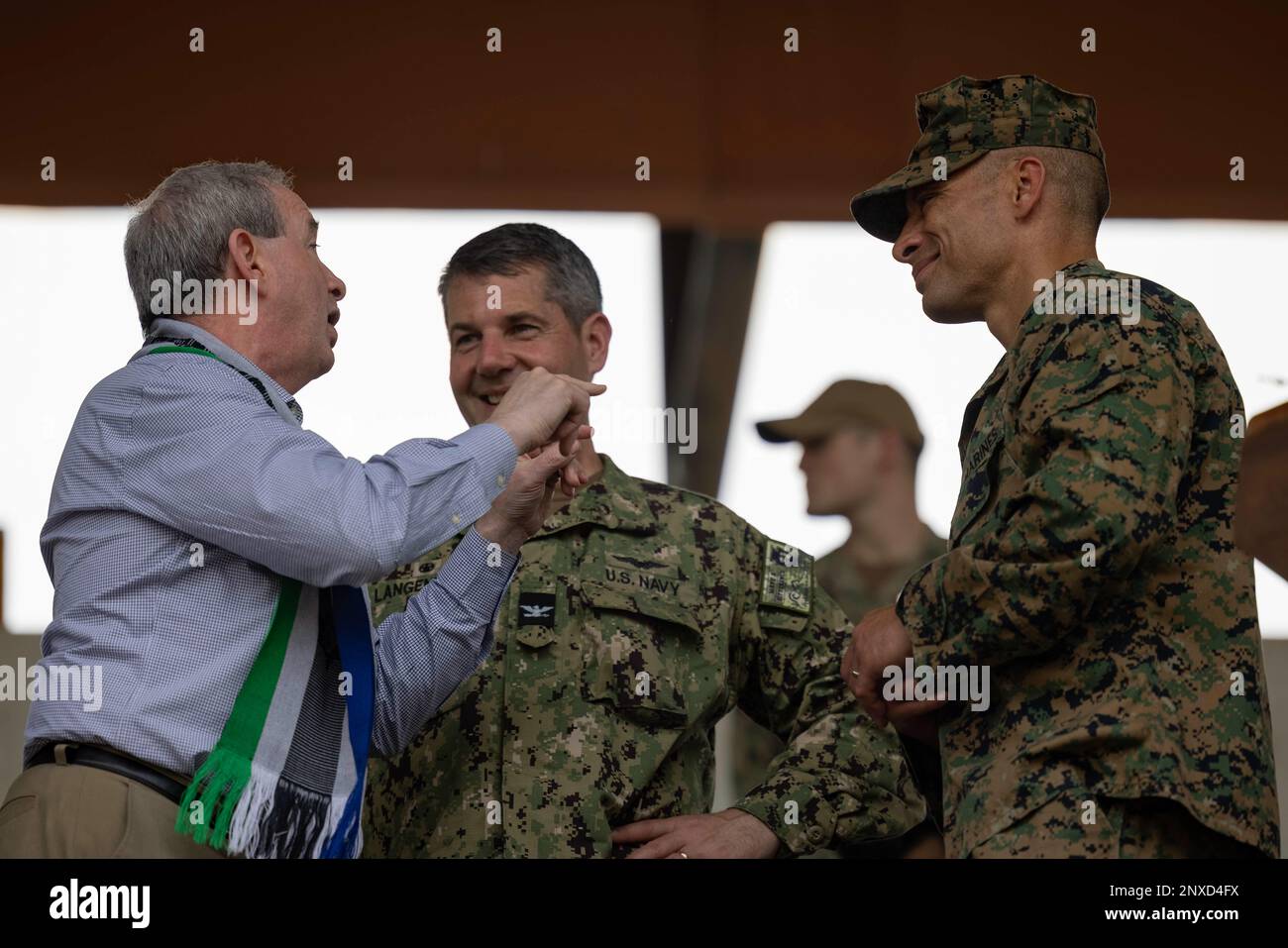 DILI, TIMOR-LESTE (Feb. 10, 2023) – Thomas E. Daley, left, charge d ...