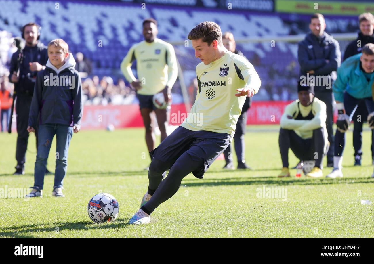Anderlecht, 01 March 2023, Anderlecht's Yari Verschaeren pictured in ...