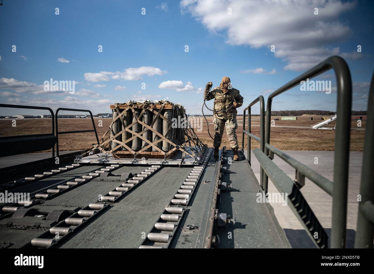 Airman Faith Grayson, 436th Aerial Port Squadron ramp operation ...