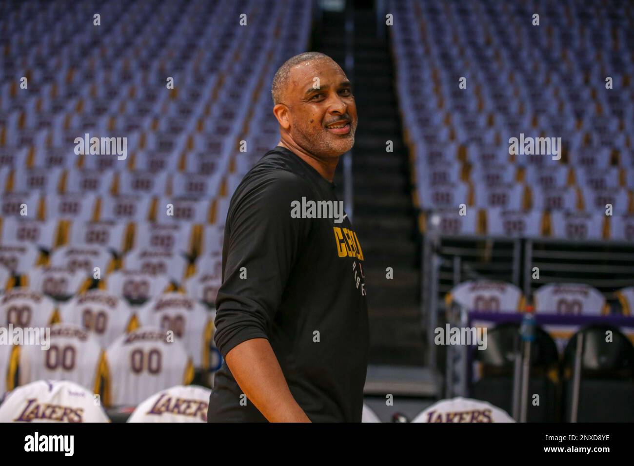 March 11, 2018 Los Angeles, CA..Cleveland assistant coach Phil Handy ...