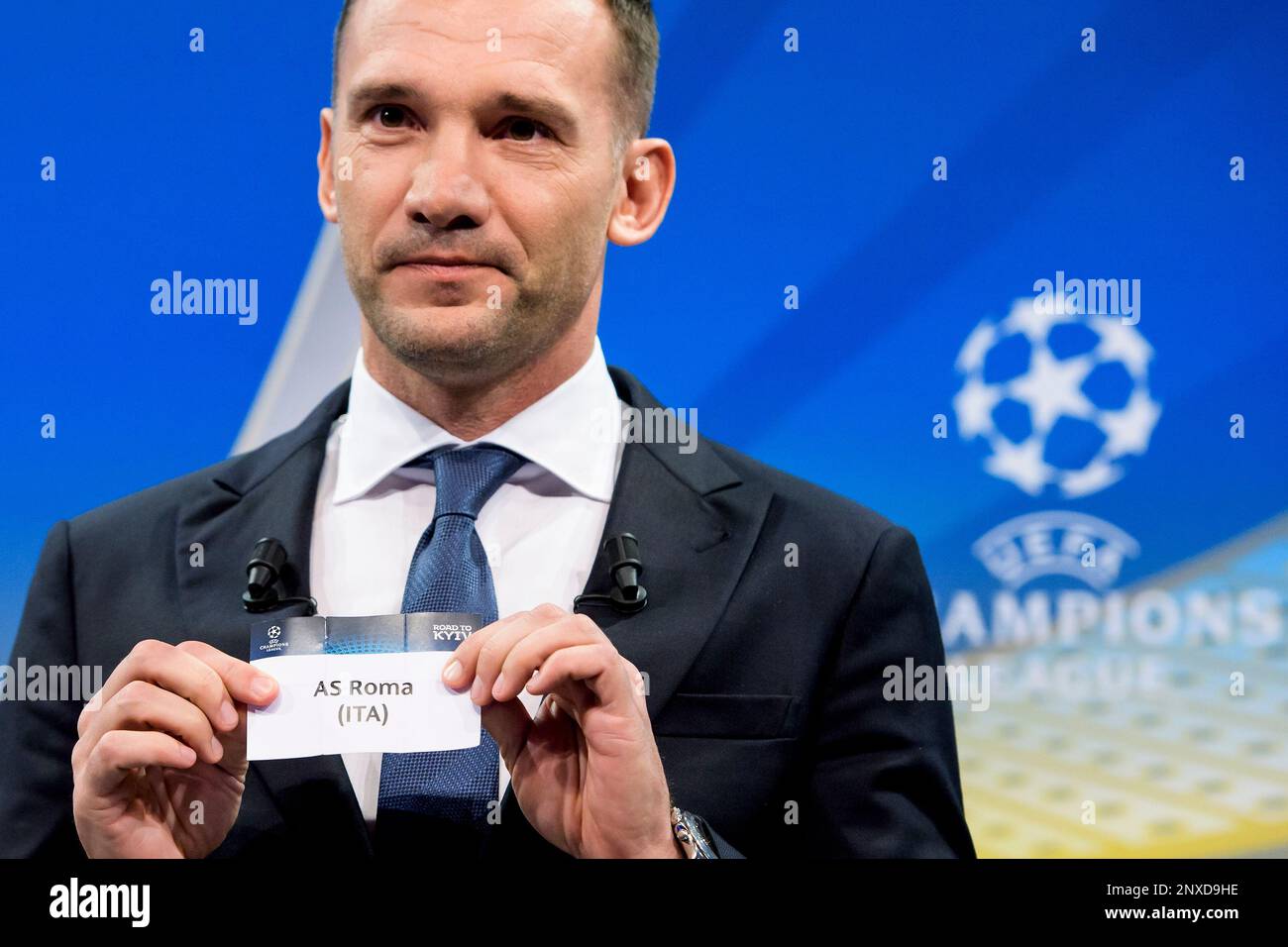 Former Ukrainian soccer player, and ambassador for the UEFA Champions ...